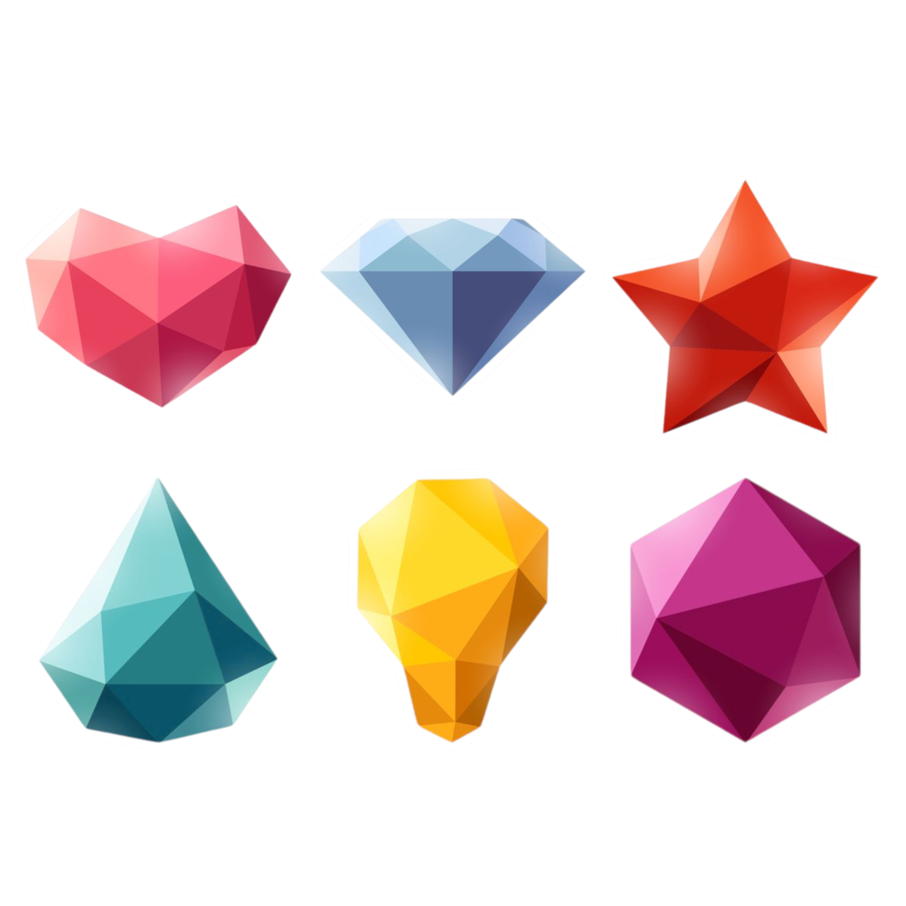 School Gems Kiss-Cut Stickers – ThePerfectSquare